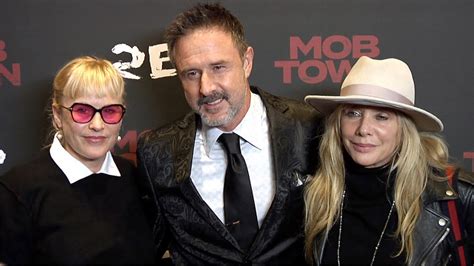 Patricia David And Rosanna Arquette Mob Town Los Angeles Premiere