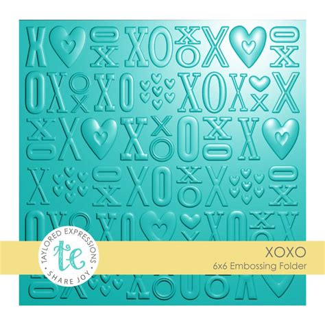3d Embossing Folder Xoxo 679523403614