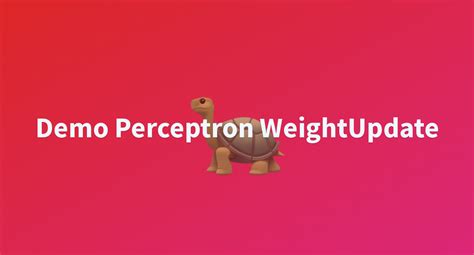 Demo Perceptron Weightupdate A Hugging Face Space By Slu Csci4750