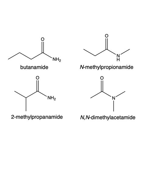The Molecular Formula C4h9no Has Many Amide Isomers Propose The