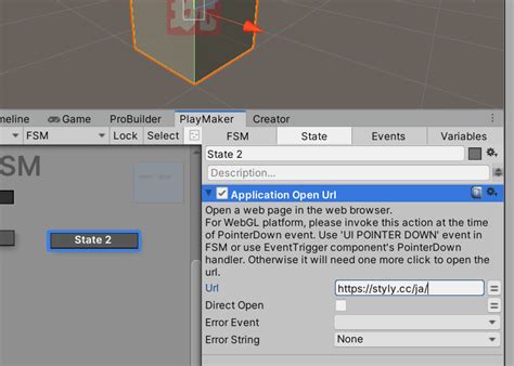 Playmaker Inserting A Link In A Styly Scene Object Styly