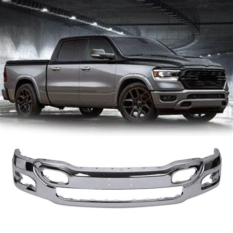 Chrome Front Bumper Face Bar For 2019 2020 2021 2024 Ram 1500 Series