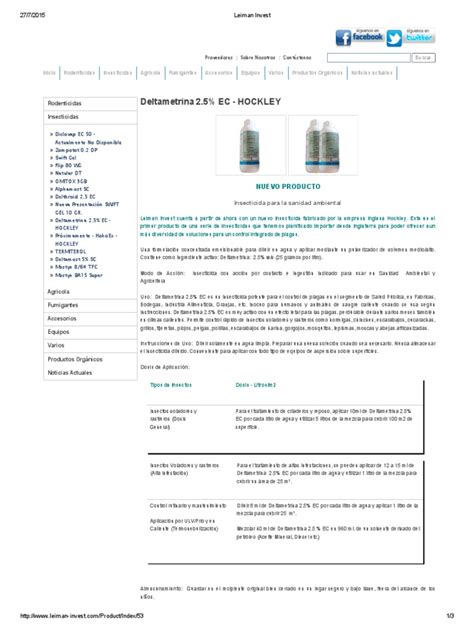 Leiman Invest Pdf Insecticida Insectos