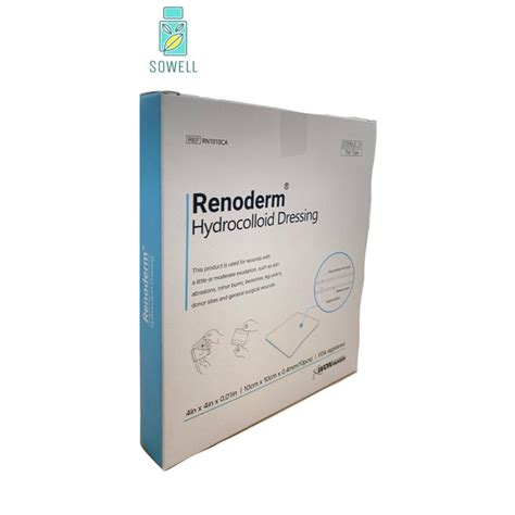 1แผ่นrenoderm Hydrocolloid Derssing 10x10 Cm แผ่นแปะแผลกดทับแบบบาง