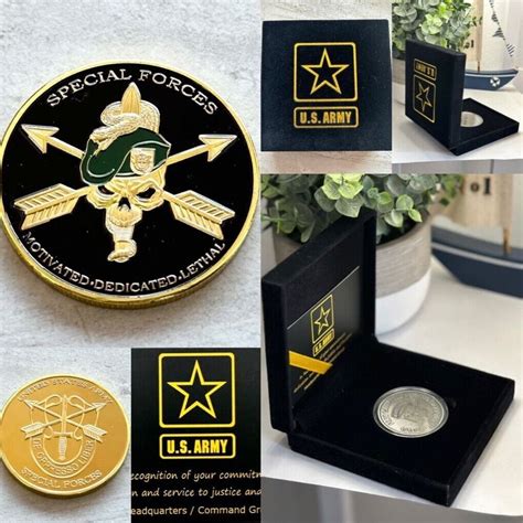 United States Army Special Forces Motivated Dedicated Lethal Coin With
