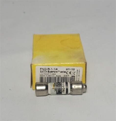 Box Of 10 Eaton Bussmann Fnq R 1 1 4 Time Delay Fuses Cc 600 Vac 1 25