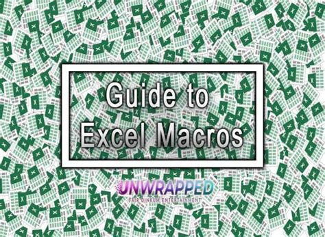 Guide To Excel Macros