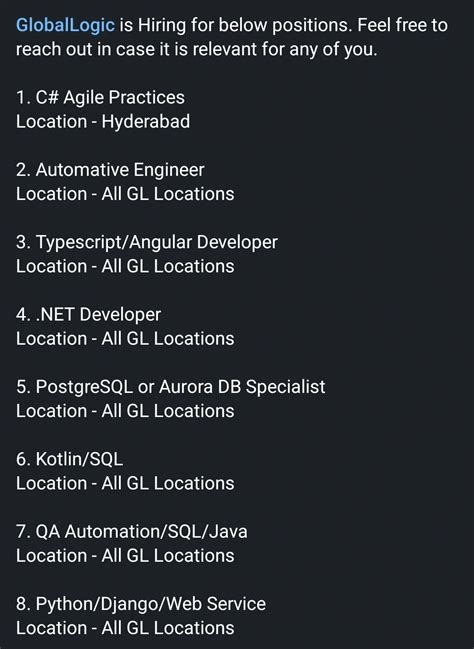 Ajay Bhatia On Linkedin Globallogic Hiring Agile Automative Angular Typescript Net
