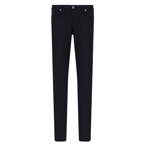 Emporio Armani J06 Gabardine Slim Fit Comfort Trouser Navy Hemingco