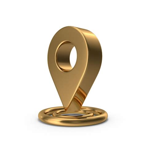 premium photo 3d map pointer location map icon gold texture golden