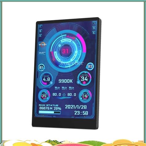 3 5 นิ ้ ว Ips Usb Mini หน ้ าจอ Aida64 Pc Cpu Ram Hdd Data Monitor คอมพิวเตอร ์ อุณหภูมิจอแสดง