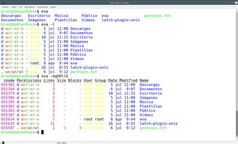 conoce exa una alternativa moderna al popular ls en linux
