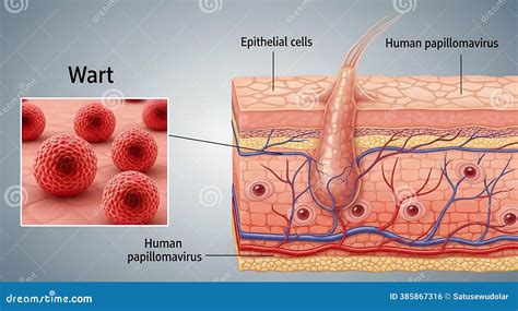 The Structure Of The Wart The Structure Of The Skin Infographics