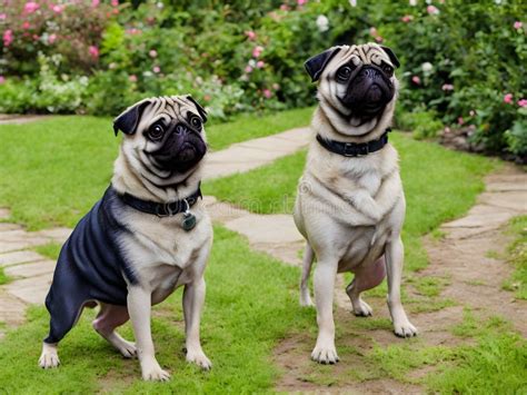 Pug Dog Generative Ai Illustration Stock Illustration Illustration