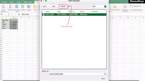 How To Create Ms Excel Named Ranges Nimmoblogs