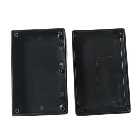 Badu Bg Пластмасова черна обвивка на модула за електронни компоненти Кутия за проекти с винтове