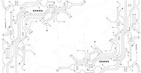 Technology Black Circuit Diagram Concept Stock Vector Illustration Of
