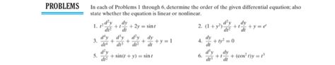solved problems in each of problems 1 through 6 determine