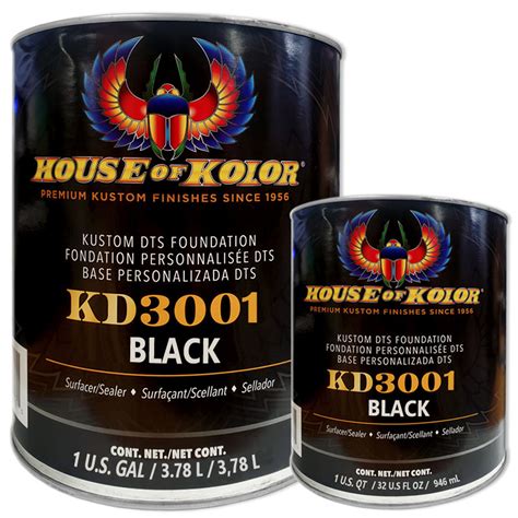 Kd3001 Black Kustom Dts Primer Surfacer And Sealer House Of Kolor