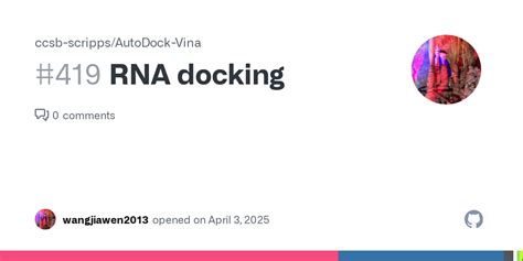 RNA Docking Issue Ccsb Scripps AutoDock Vina GitHub