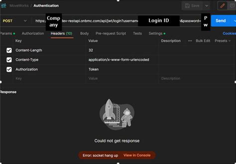 postman rest api endpoints url s error socket hang up discussion