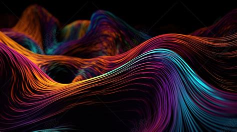 3d 렌더링된 미래 지향적 추상 왜곡된 컬러 라인 색상 배경 왜곡 배경 비뚤어진 배경 이미지 Hd 색상 왜곡 비뚤어진 배경 사진 무료 다운로드 Lovepik