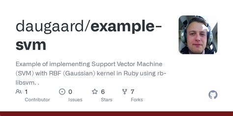 Github Daugaardexample Svm Example Of Implementing Support Vector Machine Svm With Rbf