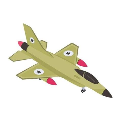 Green Fighter Jet With Missiles