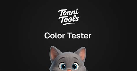 Color Tester Tonnitools Color Tester Tonnitools