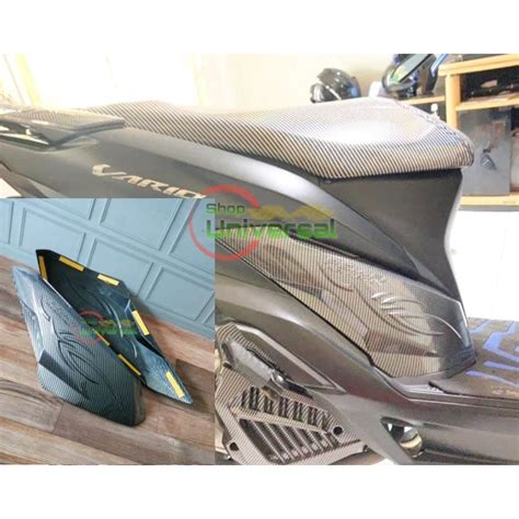 Jual Cover Tutup Pijakan Belakang Cover Body Samping Carbon Vario New Terbaru