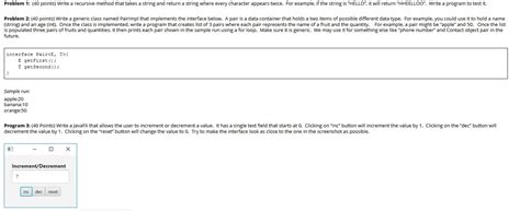 Problem Points Write A Recursive Method That Chegg