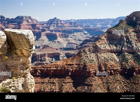 View From Rim Trail Bright Angel Lodge Into The Grand Canyon South