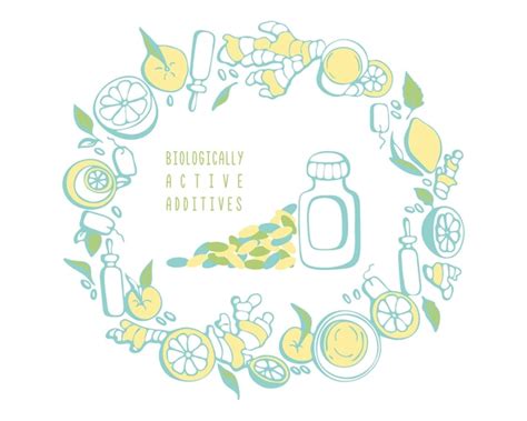 Aditivos Biológicamente Activos Baa Suplementos Dietéticos Frasco Con Set De Vitaminas