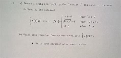 solved 1 a sketch a graph representing the functionſ and