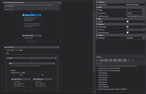 filter datatable activity activities uipath community forum