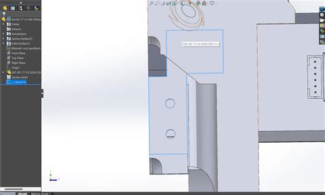 Trying To Extrude Sketch Up To Knit Surface What Am I Doing Wrong R Solidworks