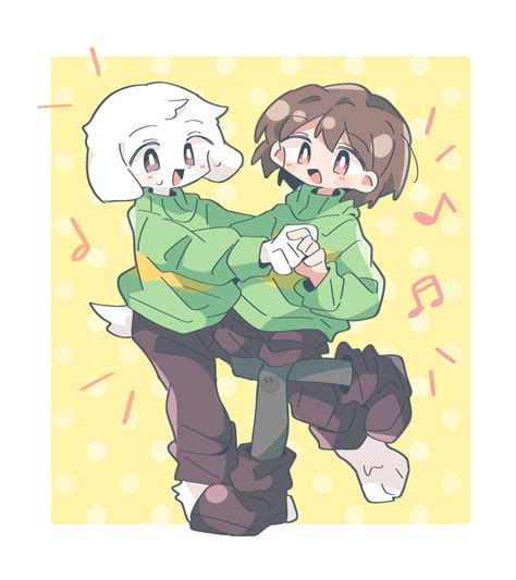 Chara And Asriel Dreemurr Undertale And More Drawn By Asechiruk Danbooru