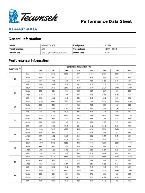 Tecumseh Ae4440y Aa1a User Manual
