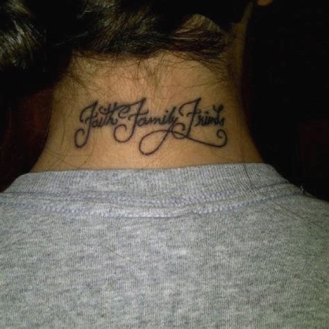 Neck Name Tattoo Designs For Men