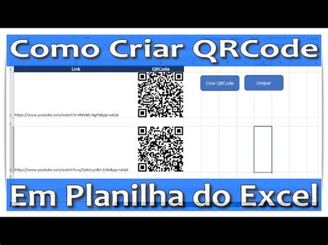 como criar um qr code no excel gerando qr code planilha excel