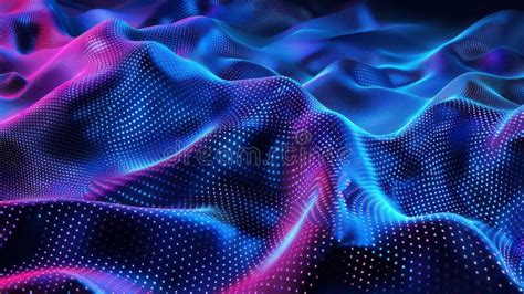 Abstract Digital Background Can Be Used For Technological Processes Neural Networks And Ai