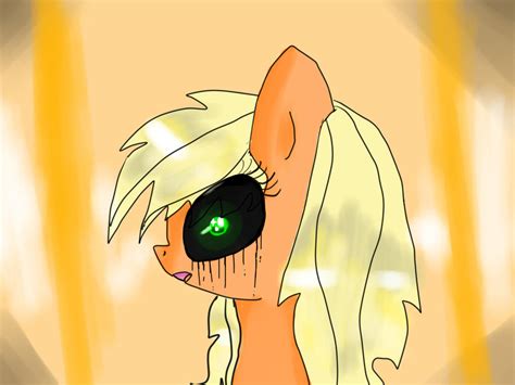 Zalgo Ed Applejack Portrait By Pinkamenabelle On Deviantart