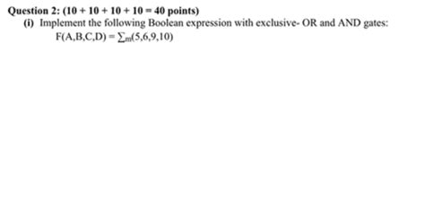 solved question 2 10 10 10 10 40 points i