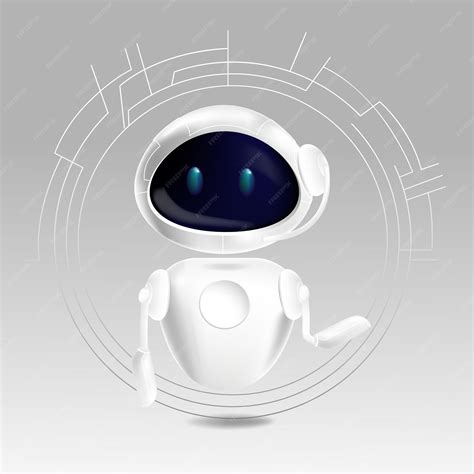 Premium Vector Robot Virtual Assistant With Artificial Intelligence Vector Chat Bot In 3d Style