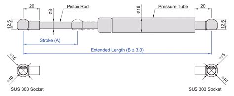 Gas Spring Super Sheng Enterprise Co Ltd C9s20m6 0818 Socket