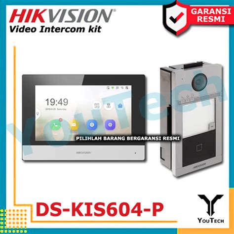 Jual Ds Kis604 P Hikvision Ip Video Intercom Kit For Villa House