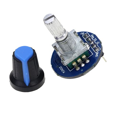 Digital Rotary Potentiometer Module With Plastic Knob Cap Arduino