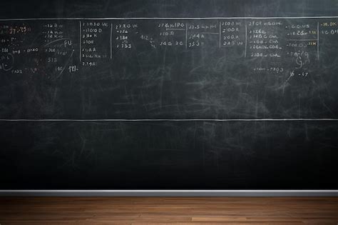 Premium Photo Chalkboard With White Mathematical Inscriptions