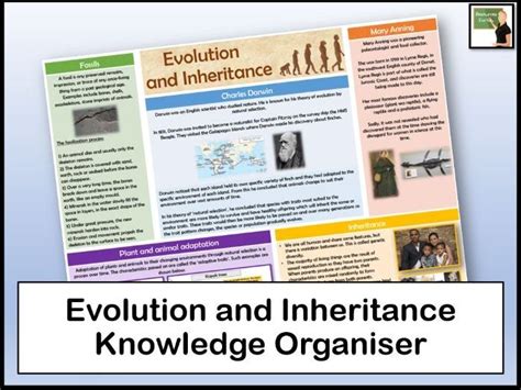 science evolution and inheritance knowledge organiser teaching resources