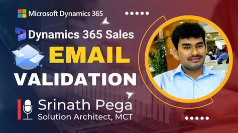 Enable Email Validation In Dynamics 365 Sales Srinath Pega